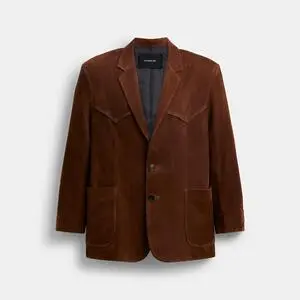 COACH Suede Western Blazer