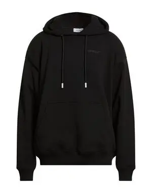 OFF-WHITE™ Cotton-blend Logo Hoodie - Black