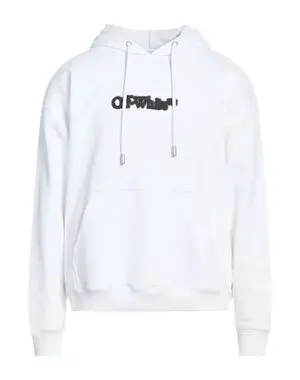 OFF-WHITE™ Cotton-blend Logo Hoodie - White