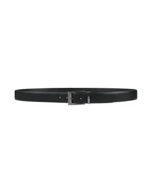 PIQUADRO Leather Belt - Black