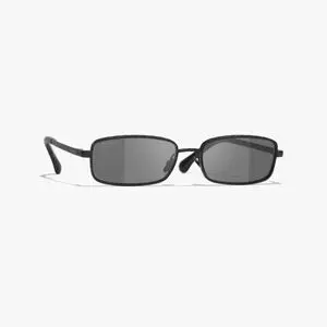 Chanel Rectangle Sunglasses - Black