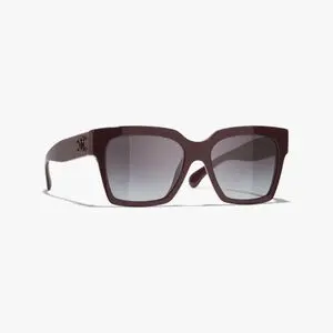 Chanel Butterfly Sunglasses - Burgundy