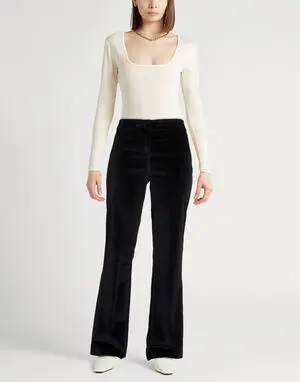 DRUMOHR Cotton Velvet Flared Pants - Black