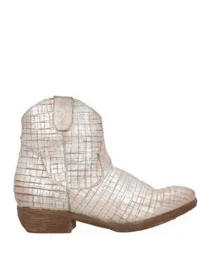 Women's Silver Ankle Boots