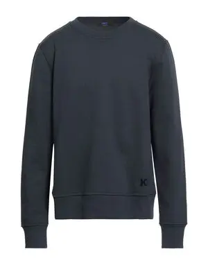 Kiton Cotton-blend Flocked Sweatshirt - Navy