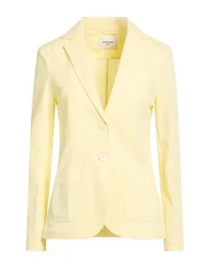 CIRCOLO 1901 Single-breasted Cotton Elastane Blazer - Yellow