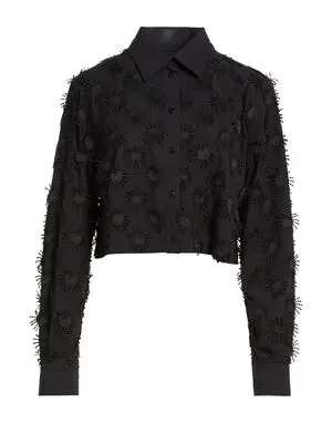 MSGM Woven Shirt With Appliqués