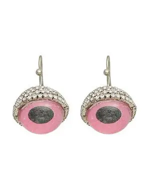 Marni Earrings With Crystal Detail - Pink
