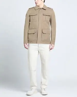 Montedoro Safari Jacket In Polyester, Cotton, And Polyurethane - Beige