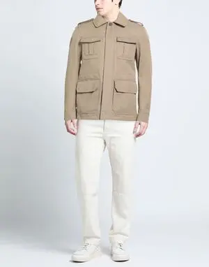 Montedoro Safari Jacket In Polyester, Cotton, And Polyurethane - Beige