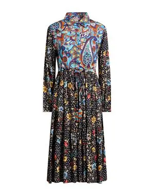 CONNOR & BLAKE Paisley-print Twill Midi Shirt Dress