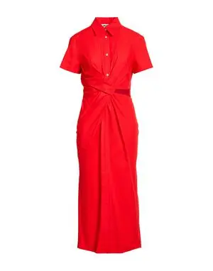 MSGM Midi Cotton Shirt Dress