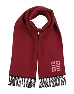 Givenchy Scarf Charcoal Wool - Red