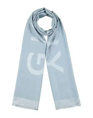 Givenchy Scarf Sky Silk, Wool - Blue