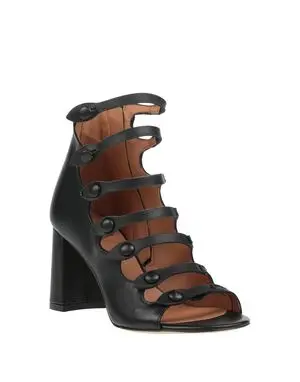 OVYE Leather Open-toe Ankle Boots