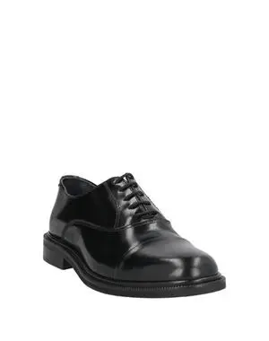 BALDININI Lace-up Glossed-leather Oxford Shoes
