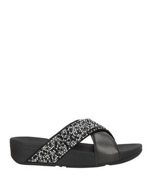 Fitflop Crystal Embellished Wedge Sandals - Black