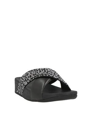 Fitflop Crystal Embellished Wedge Sandals - Black