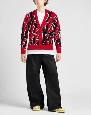 Amiri Long Sleeve Wool Cardigan