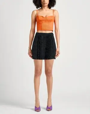 MSGM Mini Pencil Skirt With Lace