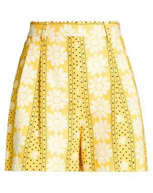 Paul & Joe Floral-print High-waisted Shorts - Yellow