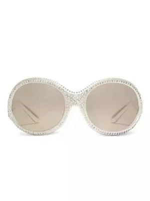 Dolce & Gabbana Oval-frame Sunglasses - White