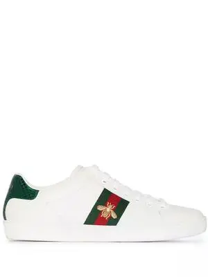 Gucci Bee-detail Sneakers - White