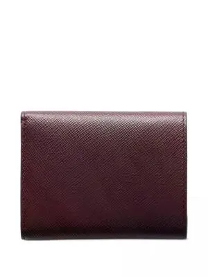 Prada Snap Triangle Leather Wallet