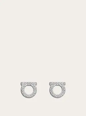 FERRAGAMO Gancini Stud Earrings - Silver