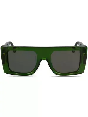 Victoria Beckham Logo-plaque Sunglasses - Green