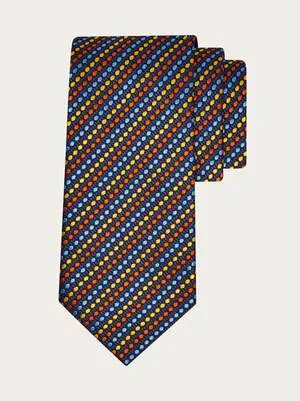 FERRAGAMO Dots Jacquard Neck Tie Multicolor