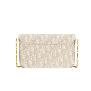 Dior Saddle Pouch With Chain