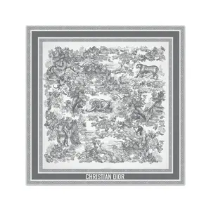 Dior Jardin D-étoile 90 Square Scarf