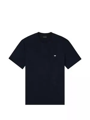 Emporio Armani Logo-print Crew-neck T-shirt - Black