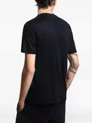 Emporio Armani Logo-print Crew-neck T-shirt - Black