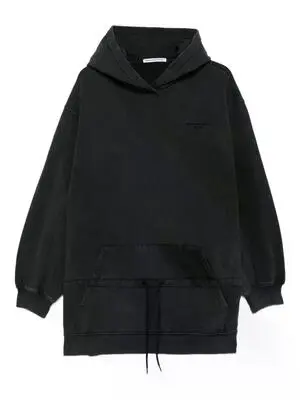 Alexander Wang Dropped-waist Hoodie Mini Dress - Black