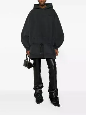 Alexander Wang Dropped-waist Hoodie Mini Dress - Black