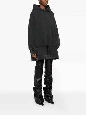 Alexander Wang Dropped-waist Hoodie Mini Dress - Black