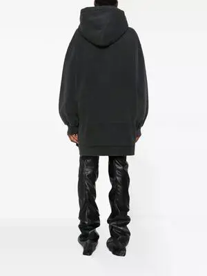 Alexander Wang Dropped-waist Hoodie Mini Dress - Black