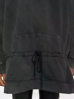 Alexander Wang Dropped-waist Hoodie Mini Dress - Black