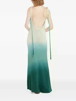 Alanui Wave Bloom Maxi Dress