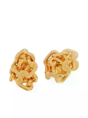 JIL SANDER Knots Stud Earrings - Gold