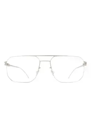 Mykita Geometric Rimbert Eyeglasses - Silver