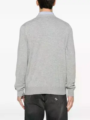 MC2 SAINT BARTH Embroidered Crew-neck Sweater - Grey