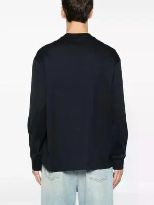Emporio Armani Logo-patch Sweatshirt - Blue