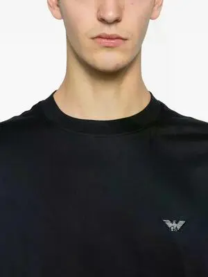 Emporio Armani Logo-patch Sweatshirt - Blue