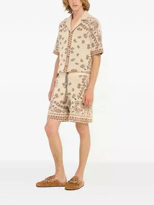 Alanui Cotton Bermuda Shorts - Neutrals