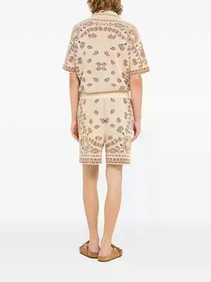 Alanui Cotton Bermuda Shorts - Neutrals