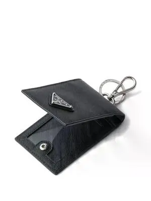 Prada Triangle-logo Leather Card Holder