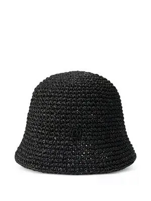 MAISON MICHEL Pablo Logo Hat - Black